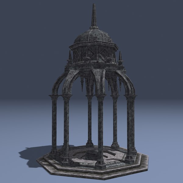 ancient pavilion gothic 3d model