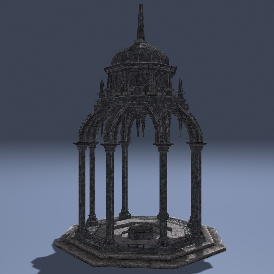 Ancient Pavilion Gothic 3d Model