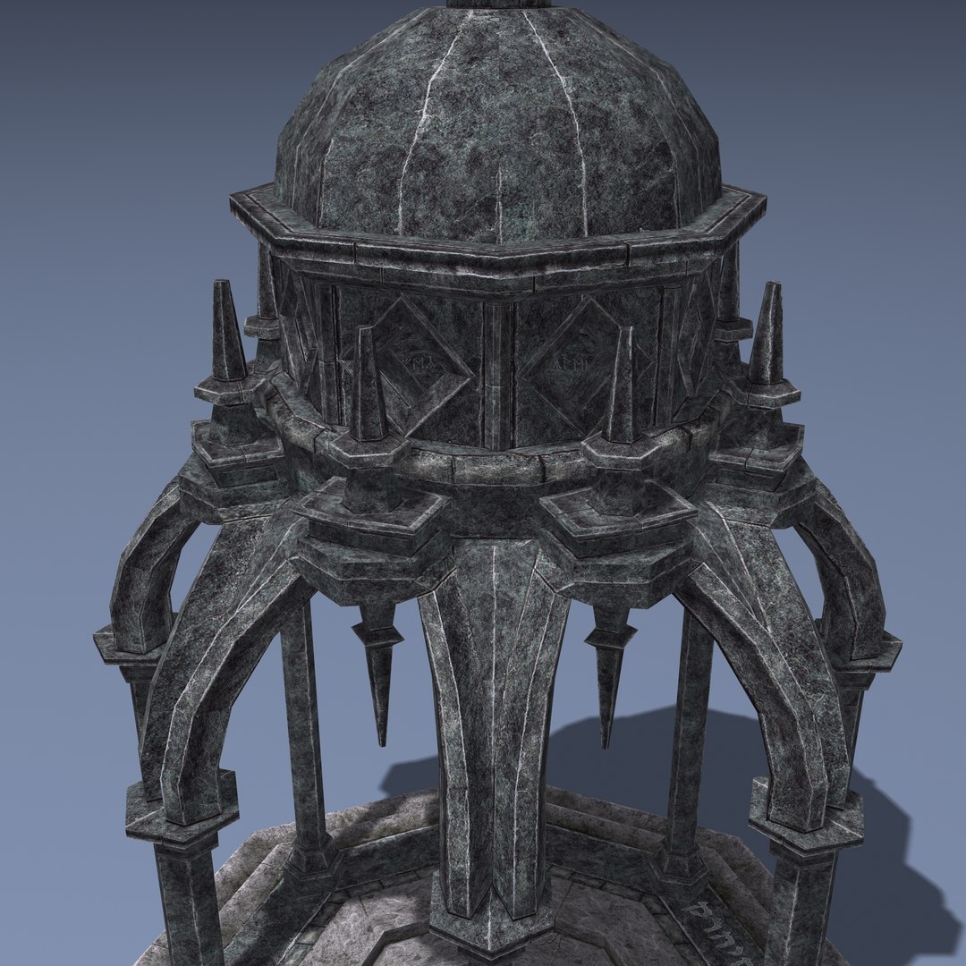 Ancient Pavilion Gothic 3d Model
