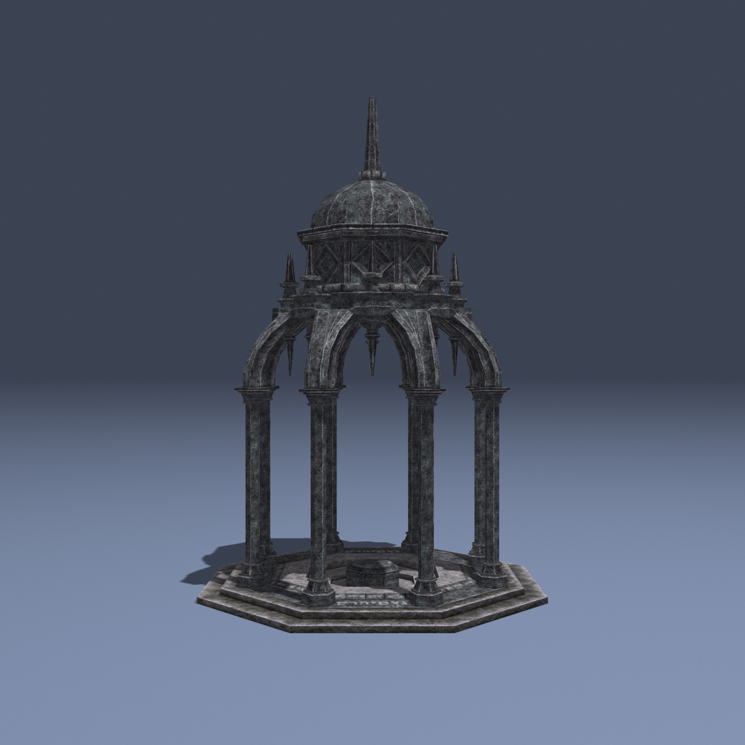 Ancient Pavilion Gothic 3d Model