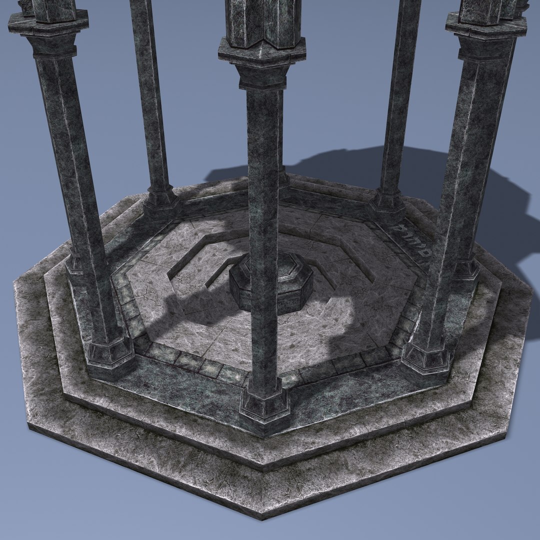 Ancient Pavilion Gothic 3d Model