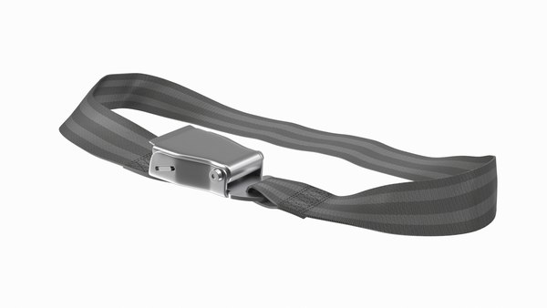 modelo 3d Extensor de cinturón para asiento de avión tipo A Gris ...