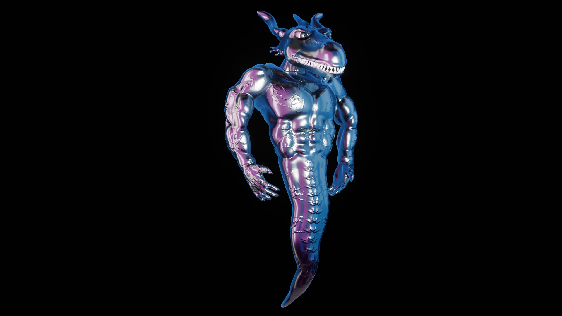 3D The Dragon Of The Evil Demon From Blue Hell - TurboSquid 1858894