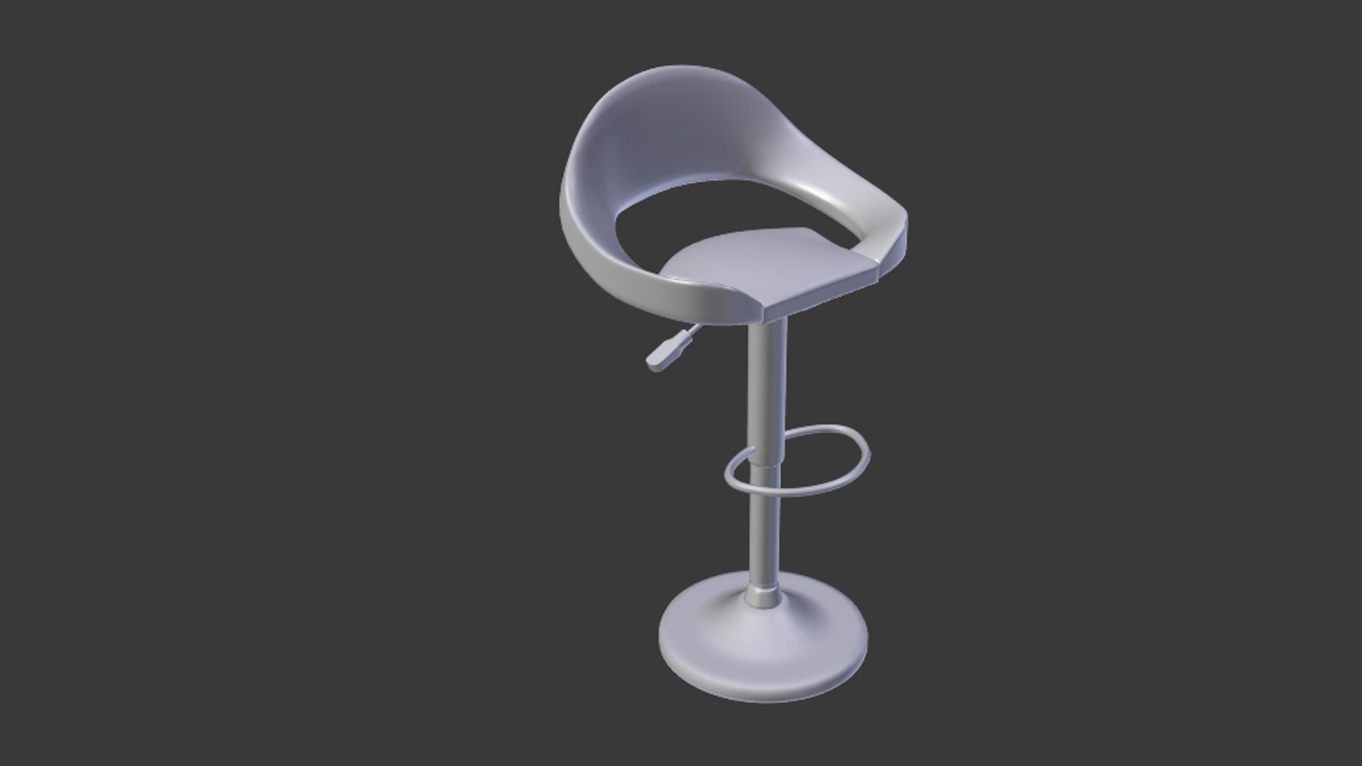 3d bar stool model