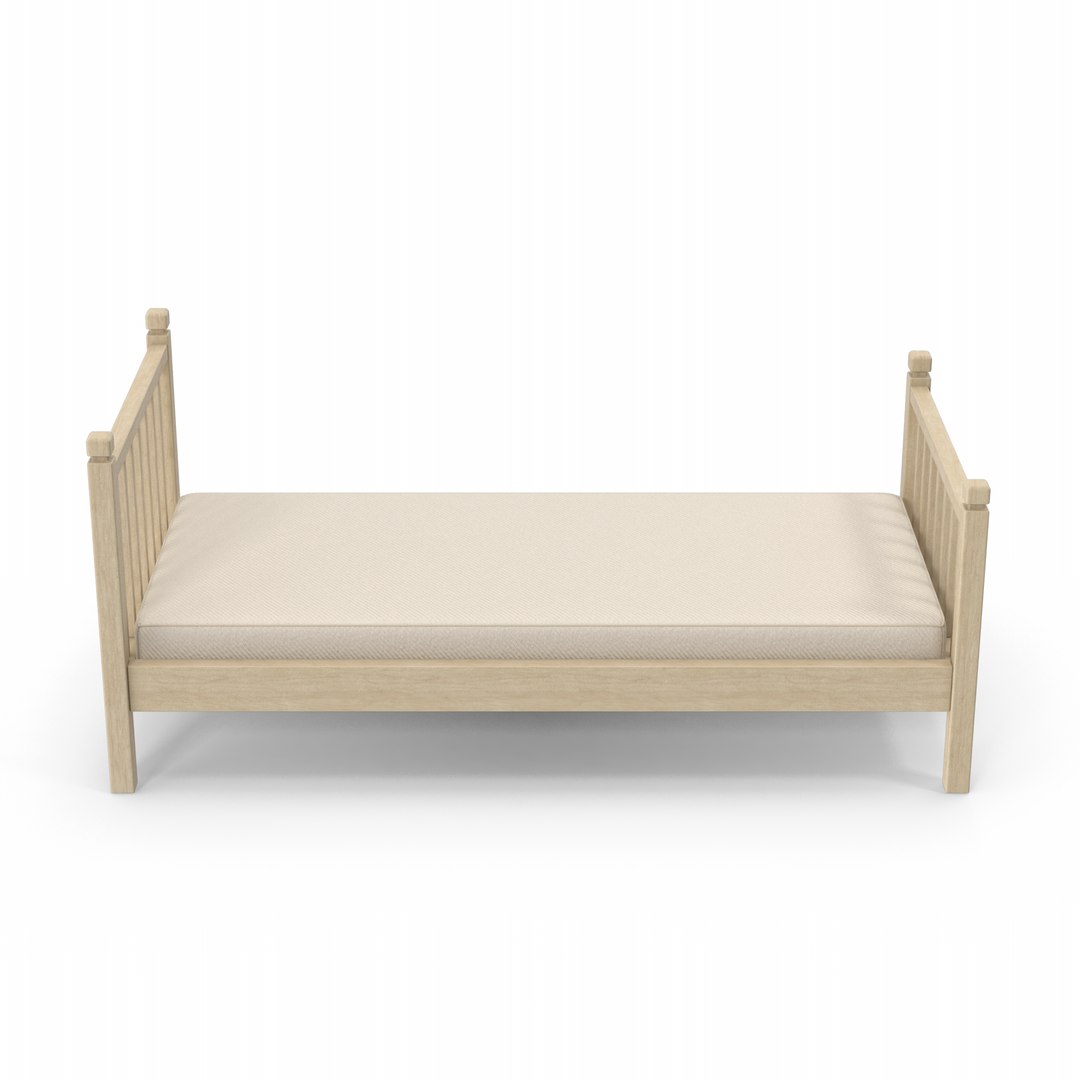 Wooden Bed 3D Model - TurboSquid 2065295