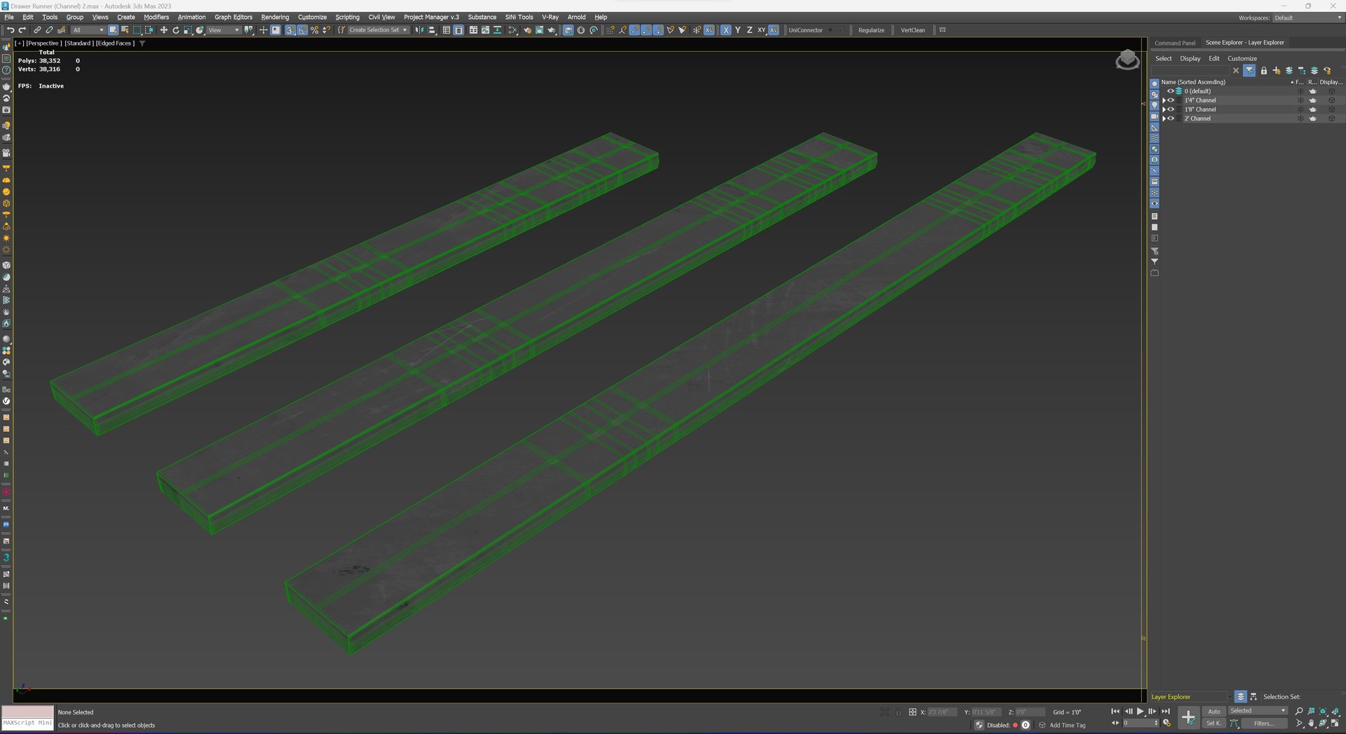 Drawer Runner 3D Model - TurboSquid 1663966