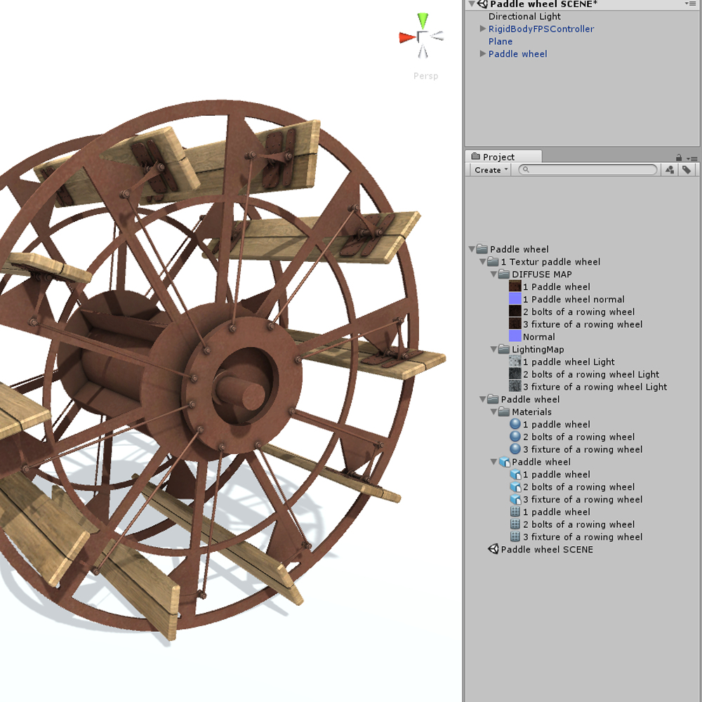 Wheel paddle 3D model - TurboSquid 1197222