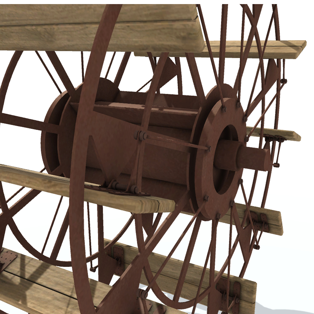 Wheel paddle 3D model - TurboSquid 1197222