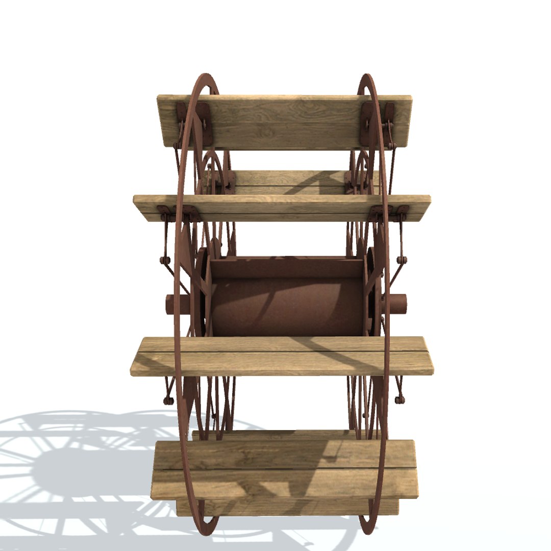 Wheel Paddle 3D Model - TurboSquid 1197222