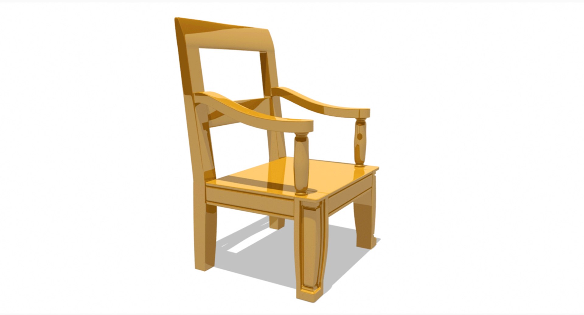 Cartoon Chair 3D Model - TurboSquid 1435032