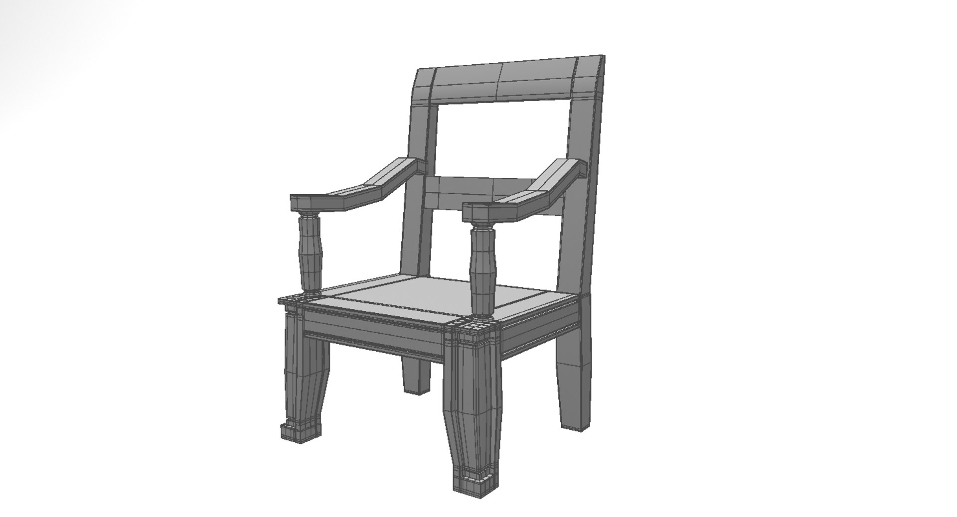 Cartoon Chair 3D Model - TurboSquid 1435032