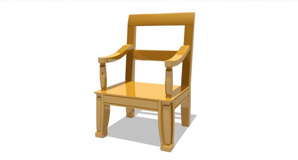 Cartoon chair 3D model - TurboSquid 1435032