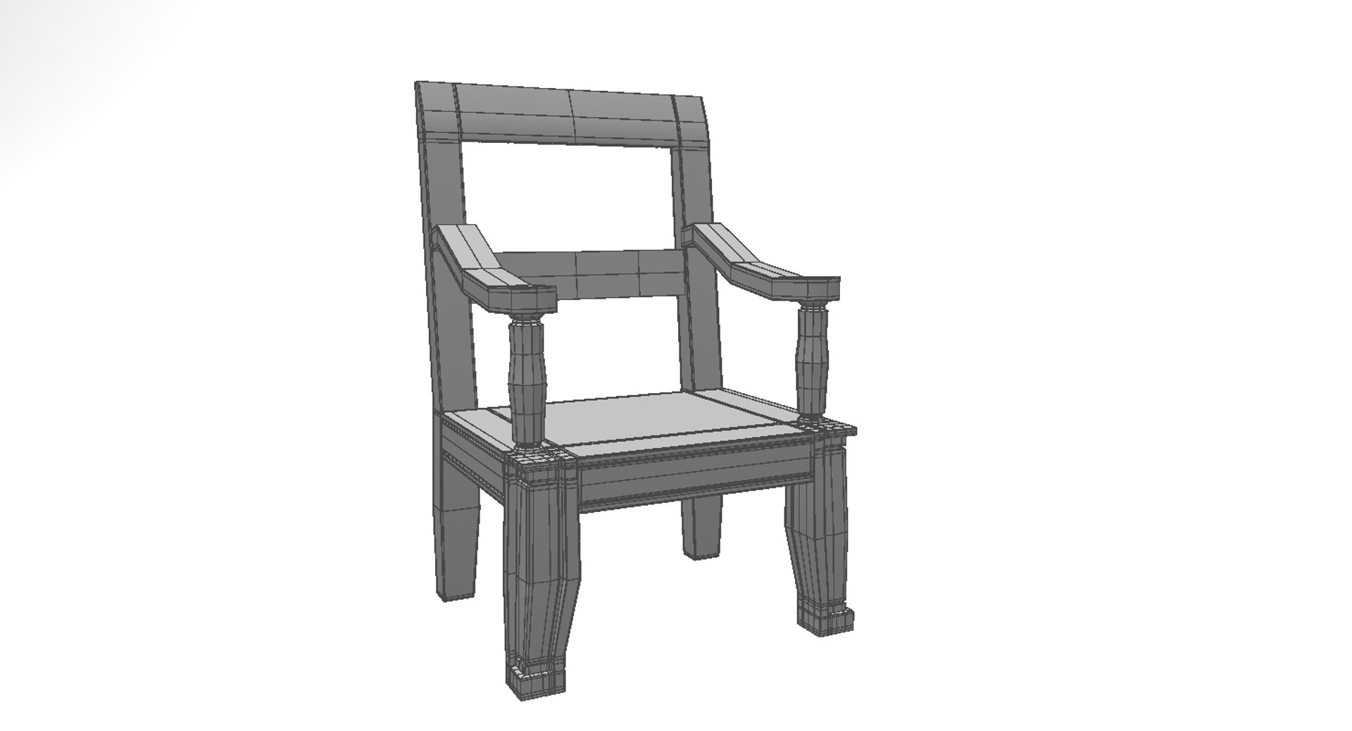 Cartoon Chair 3D Model - TurboSquid 1435032