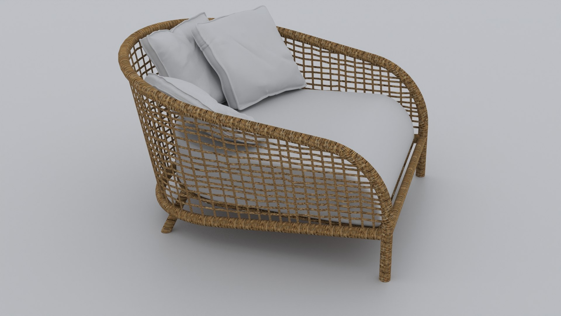 Wicker Chair 3D Model - TurboSquid 2161038