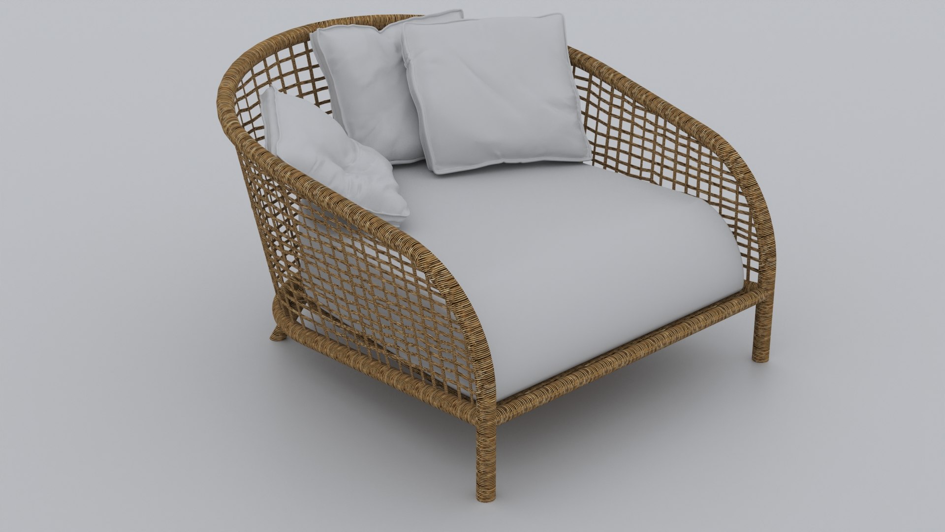 Wicker Chair 3D Model - TurboSquid 2161038