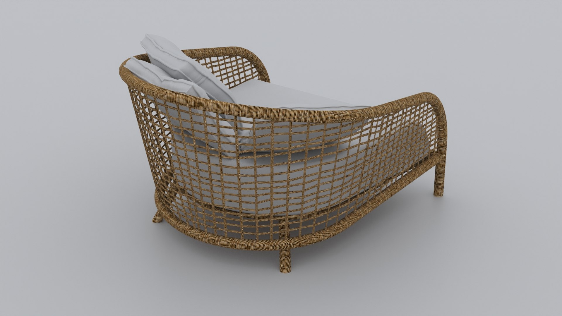 Wicker Chair 3D Model - TurboSquid 2161038
