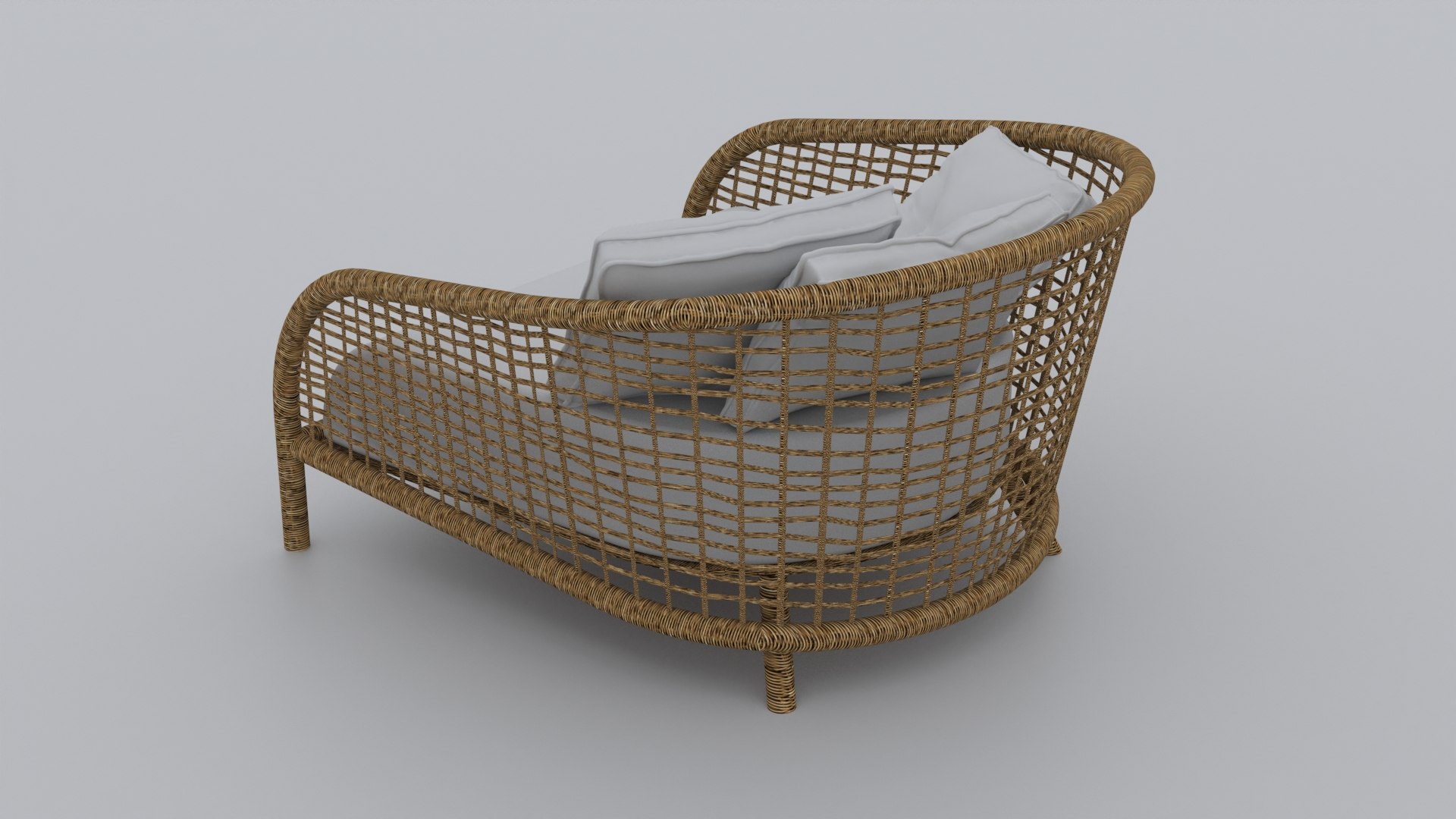 Wicker Chair 3D Model - TurboSquid 2161038