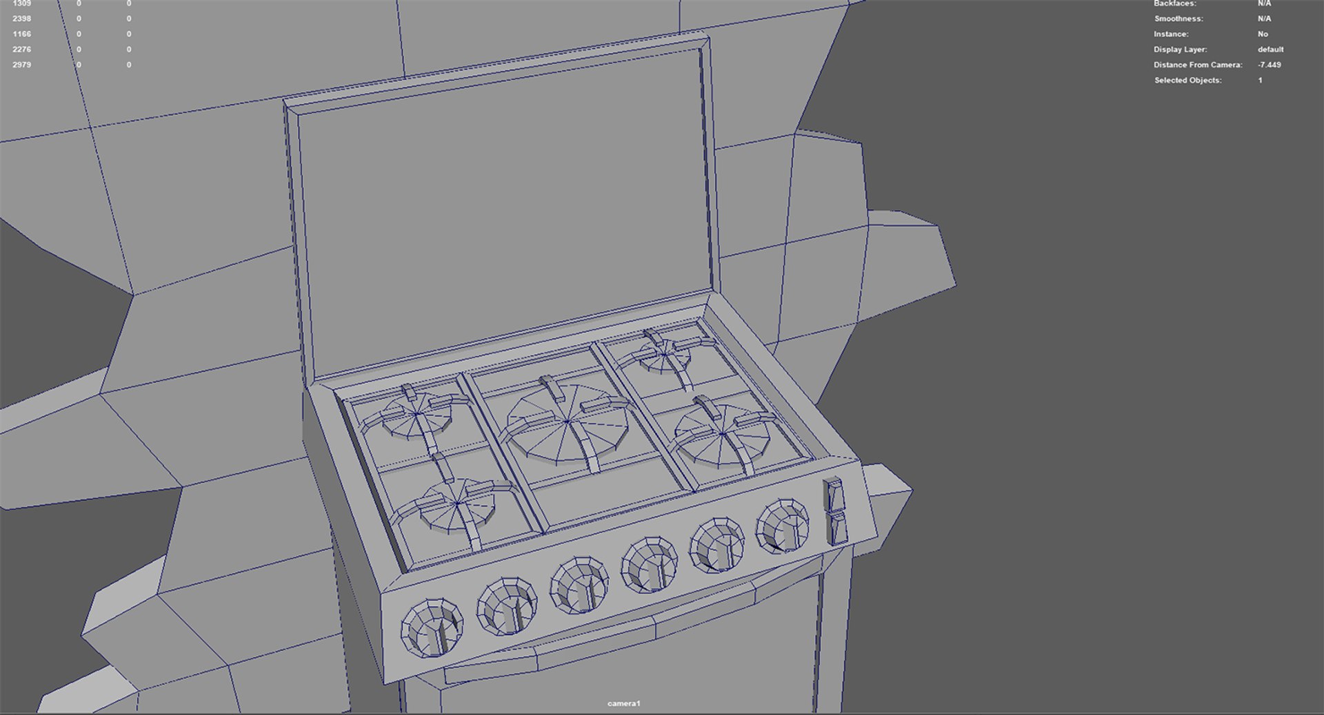Stylized Kitchen Stove Model - TurboSquid 1422687