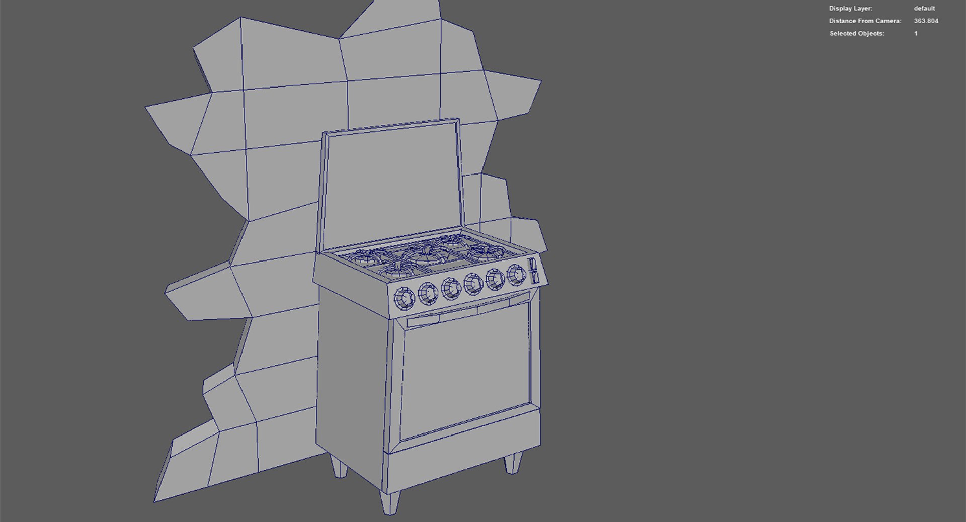 Stylized Kitchen Stove Model - TurboSquid 1422687