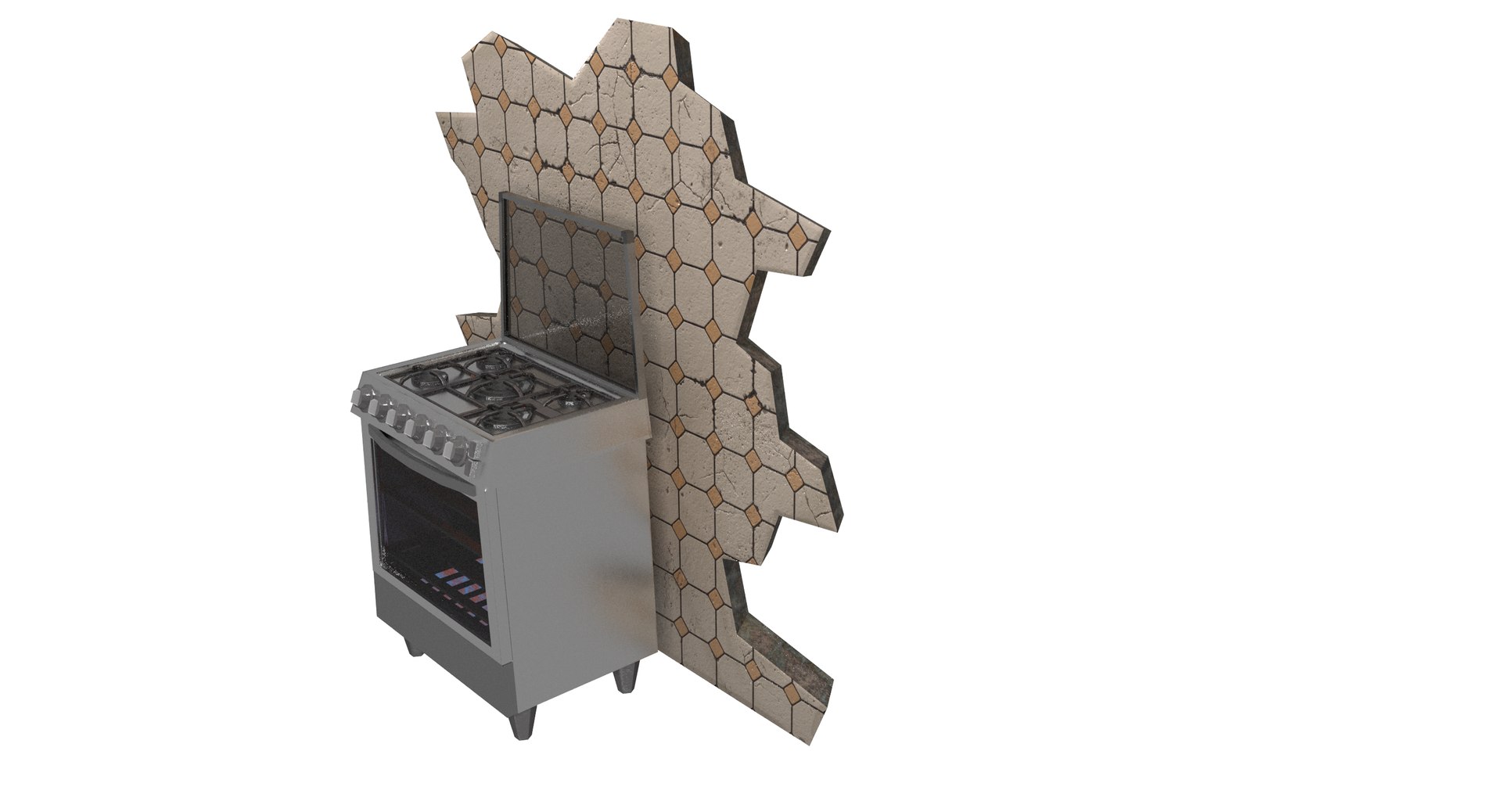 Stylized Kitchen Stove Model - TurboSquid 1422687