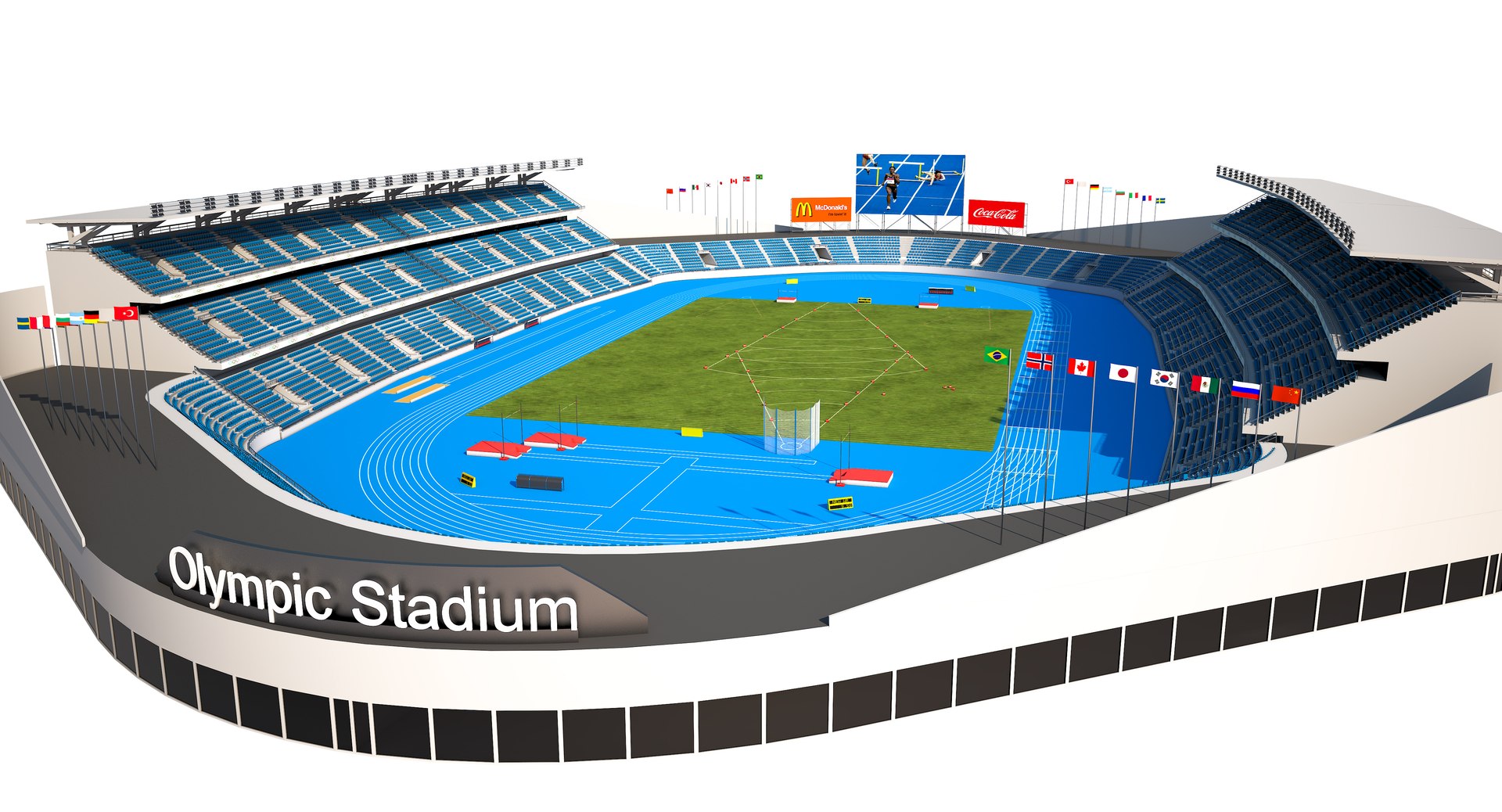 3D stadium arena - TurboSquid 1435315