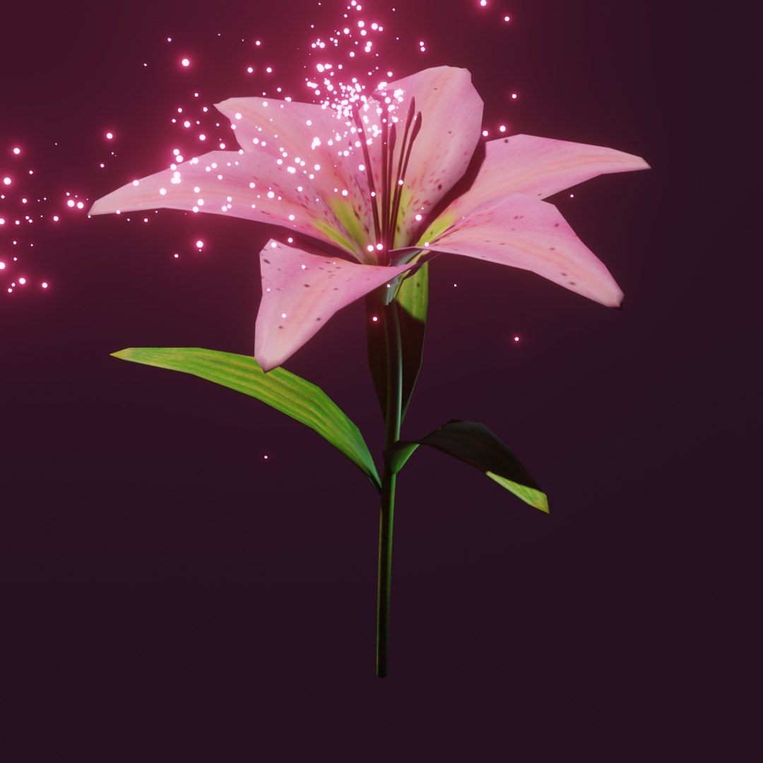 Lily Flower Model - TurboSquid 1594907