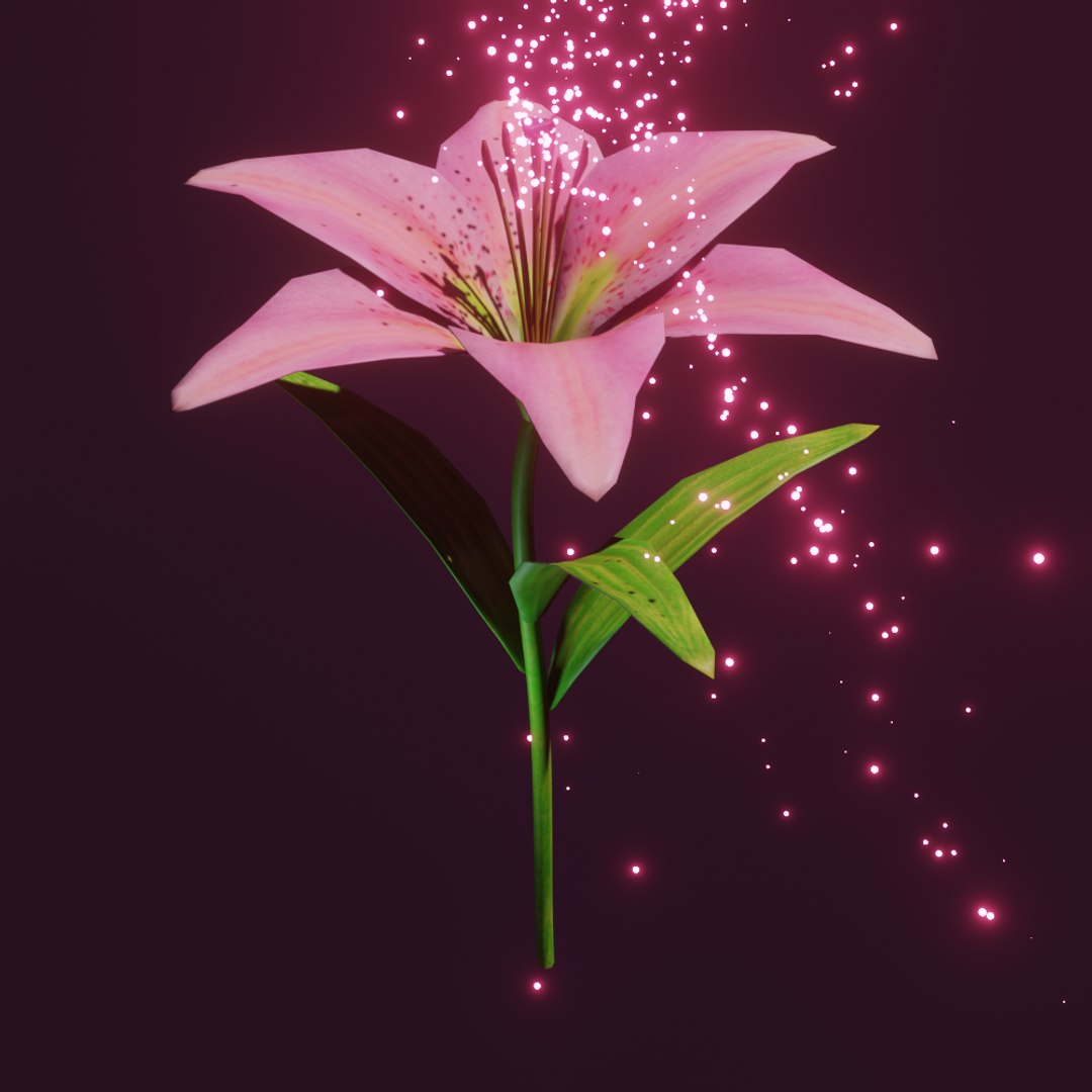 Lily Flower Model - TurboSquid 1594907