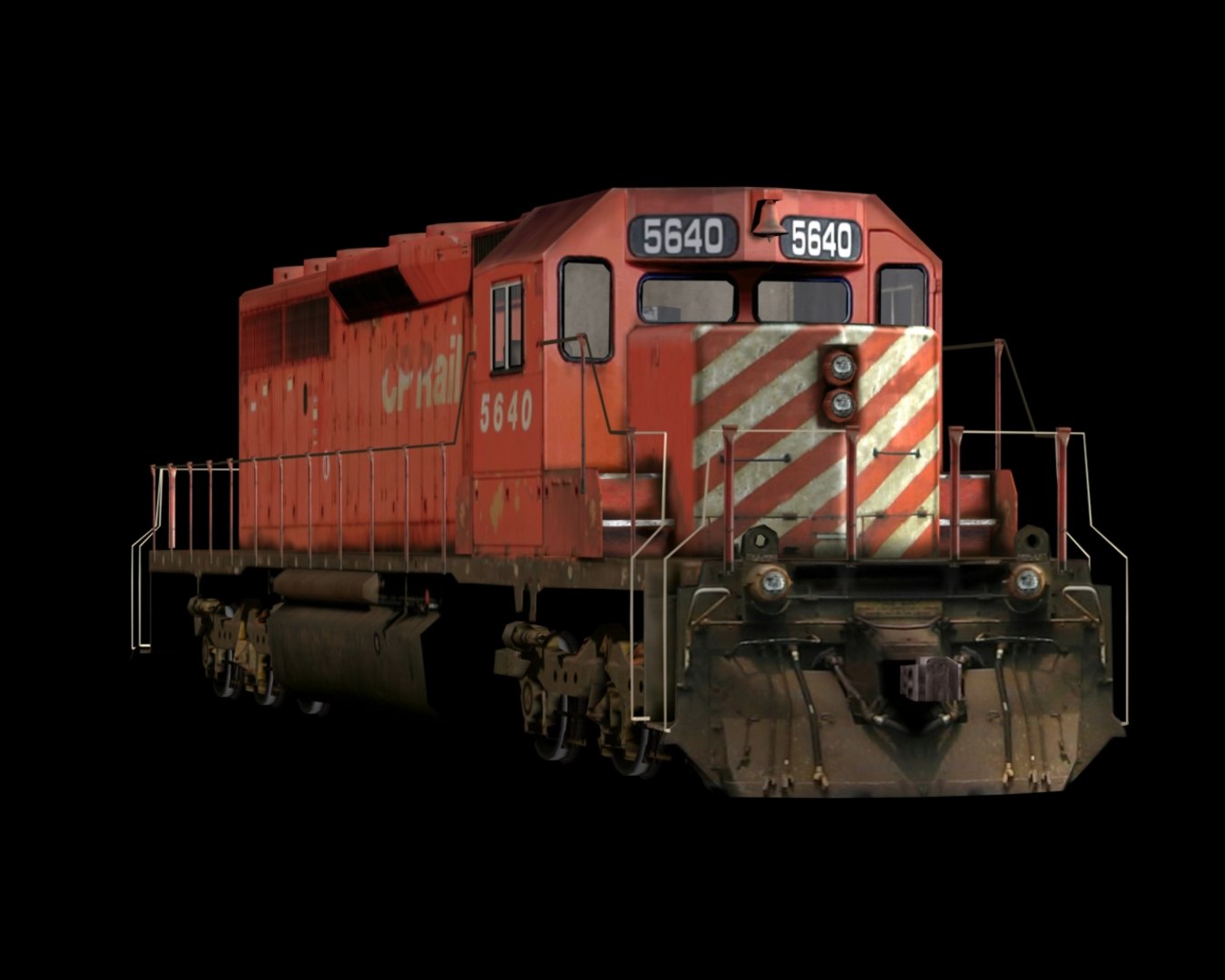 Sd40-2 Locomotive 3d 3ds