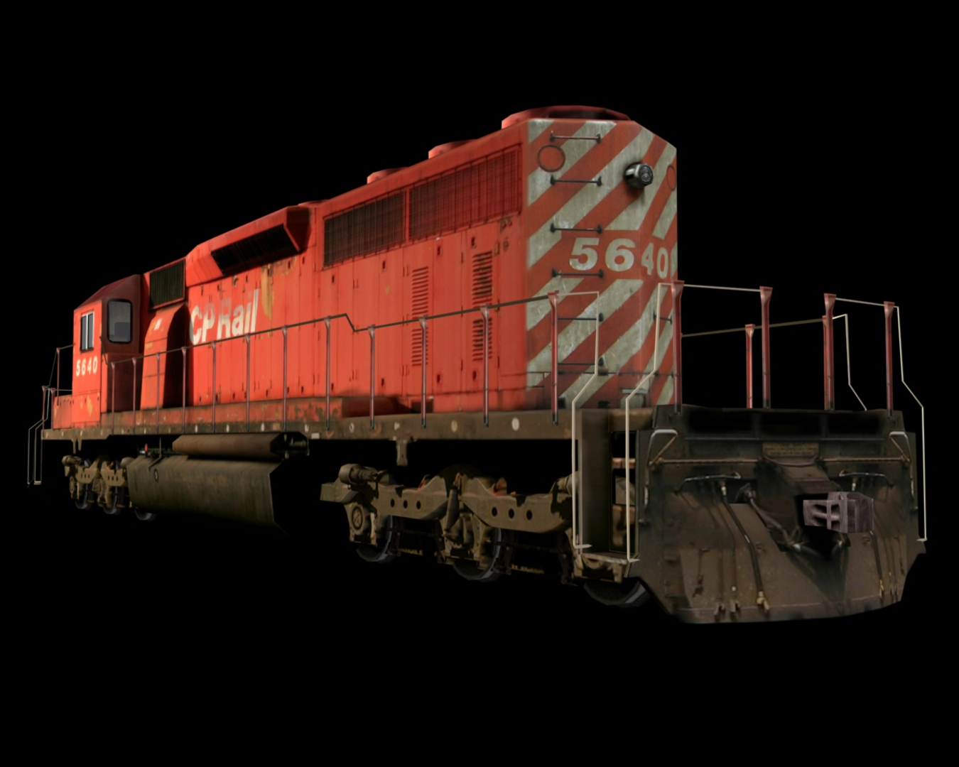 sd40-2 locomotive 3d 3ds