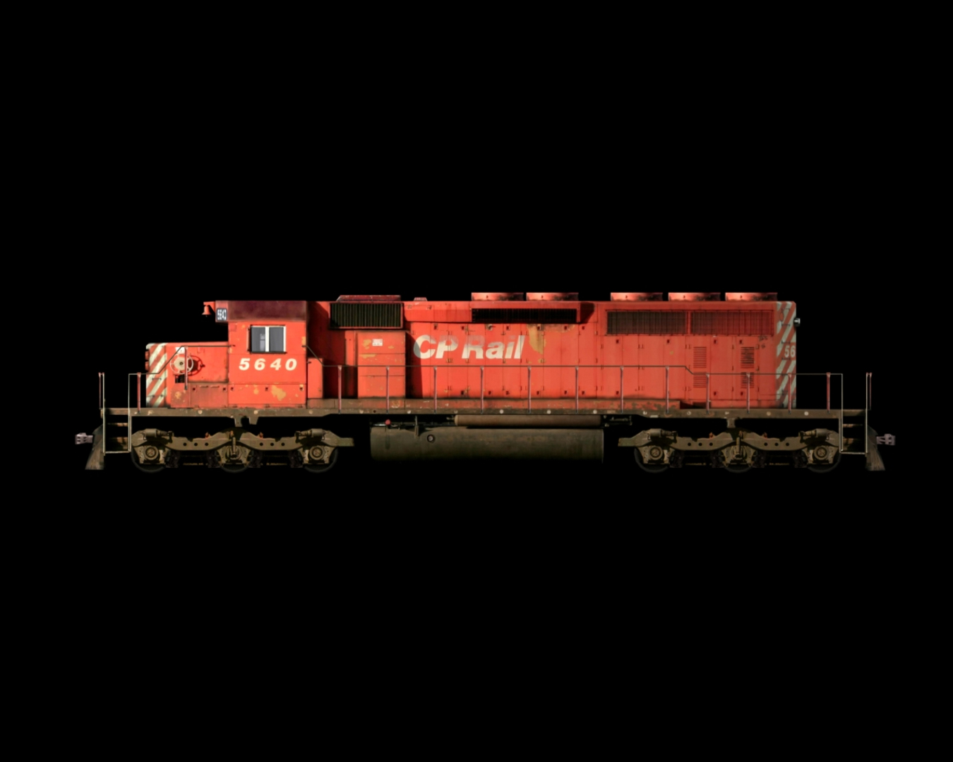 sd40-2 locomotive 3d 3ds