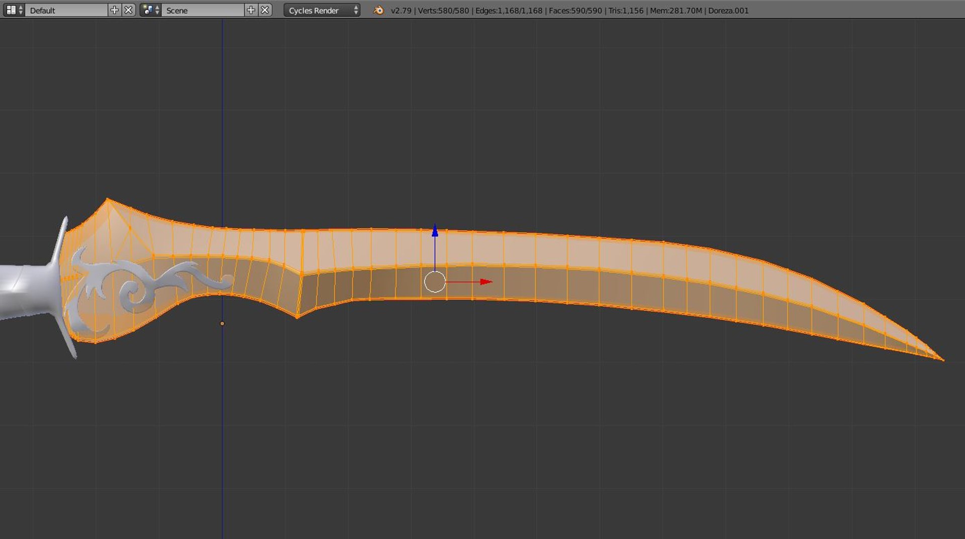Fancy Sword Blade Model - TurboSquid 1260605