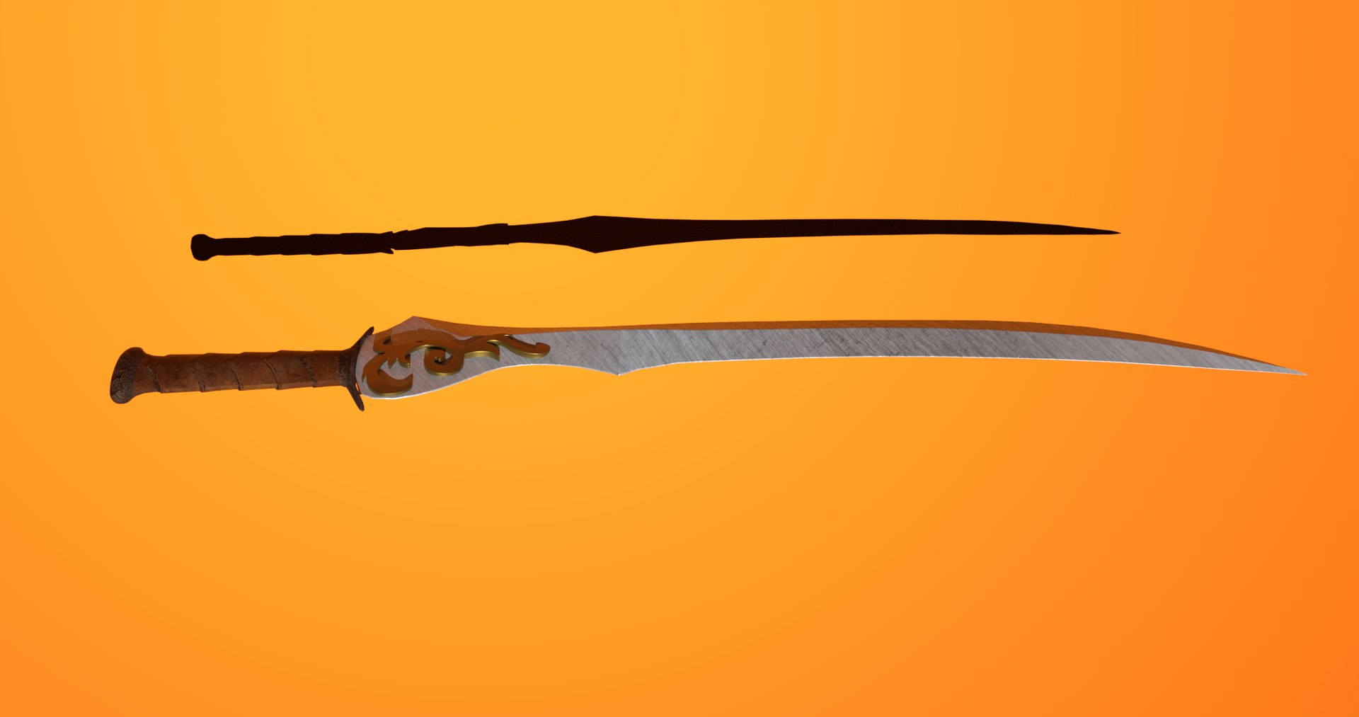 Fancy Sword Blade Model - TurboSquid 1260605