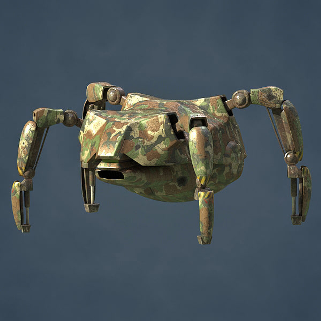 Robot Military 3d Model