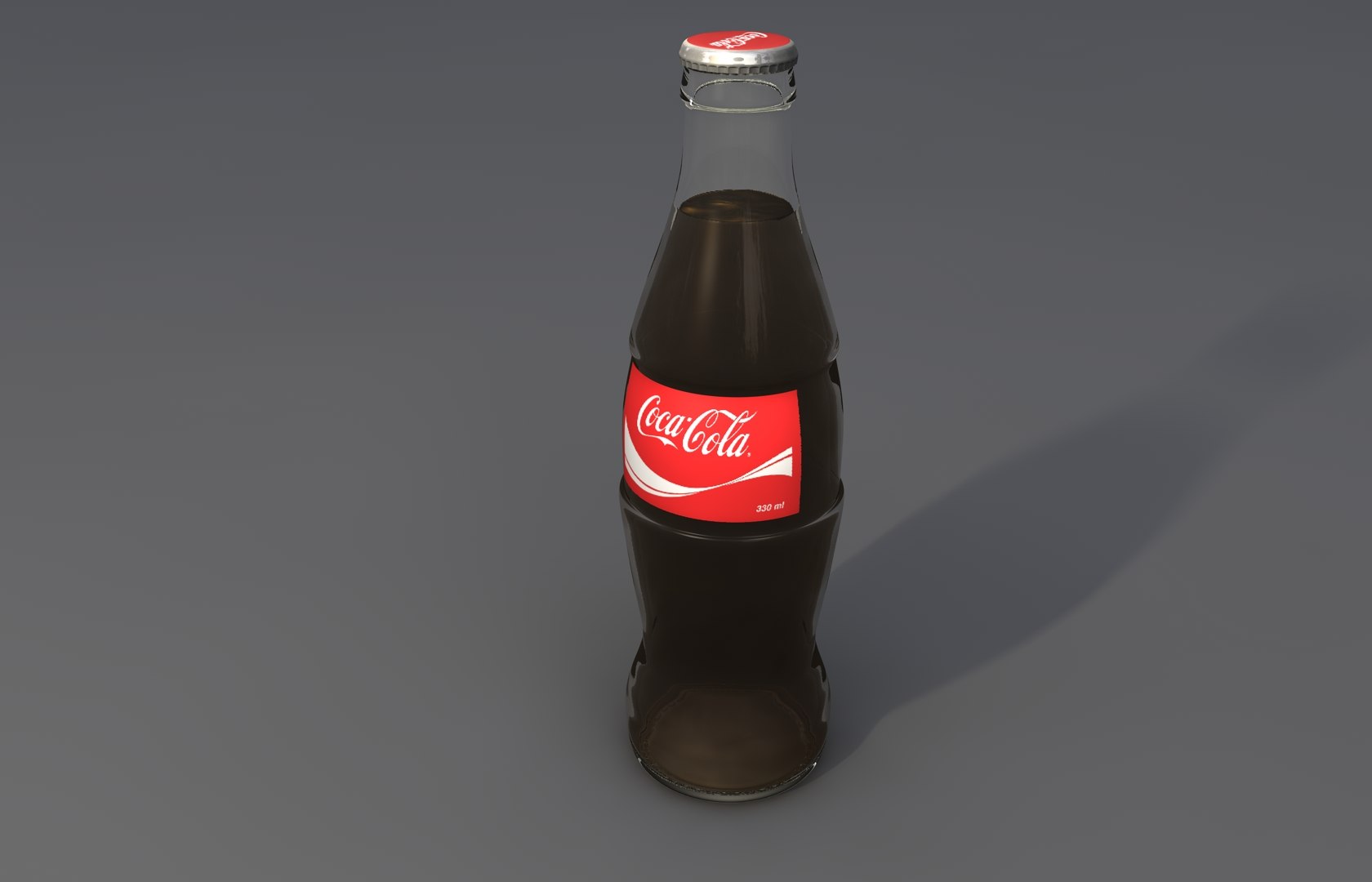 3d Coca Cola Bottle Glass Model