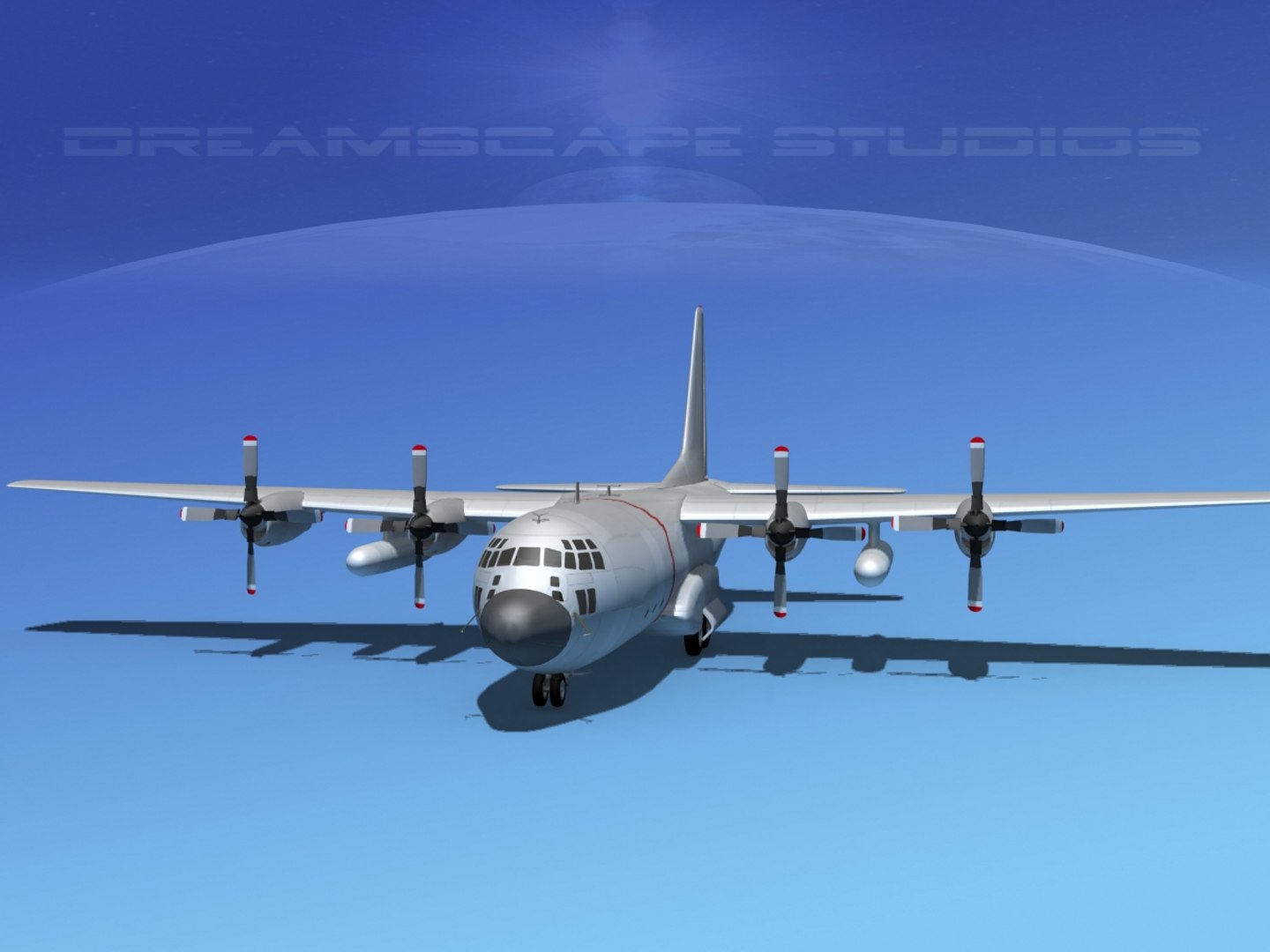 3d Cargo Lockheed C-130 Hercules Air Model