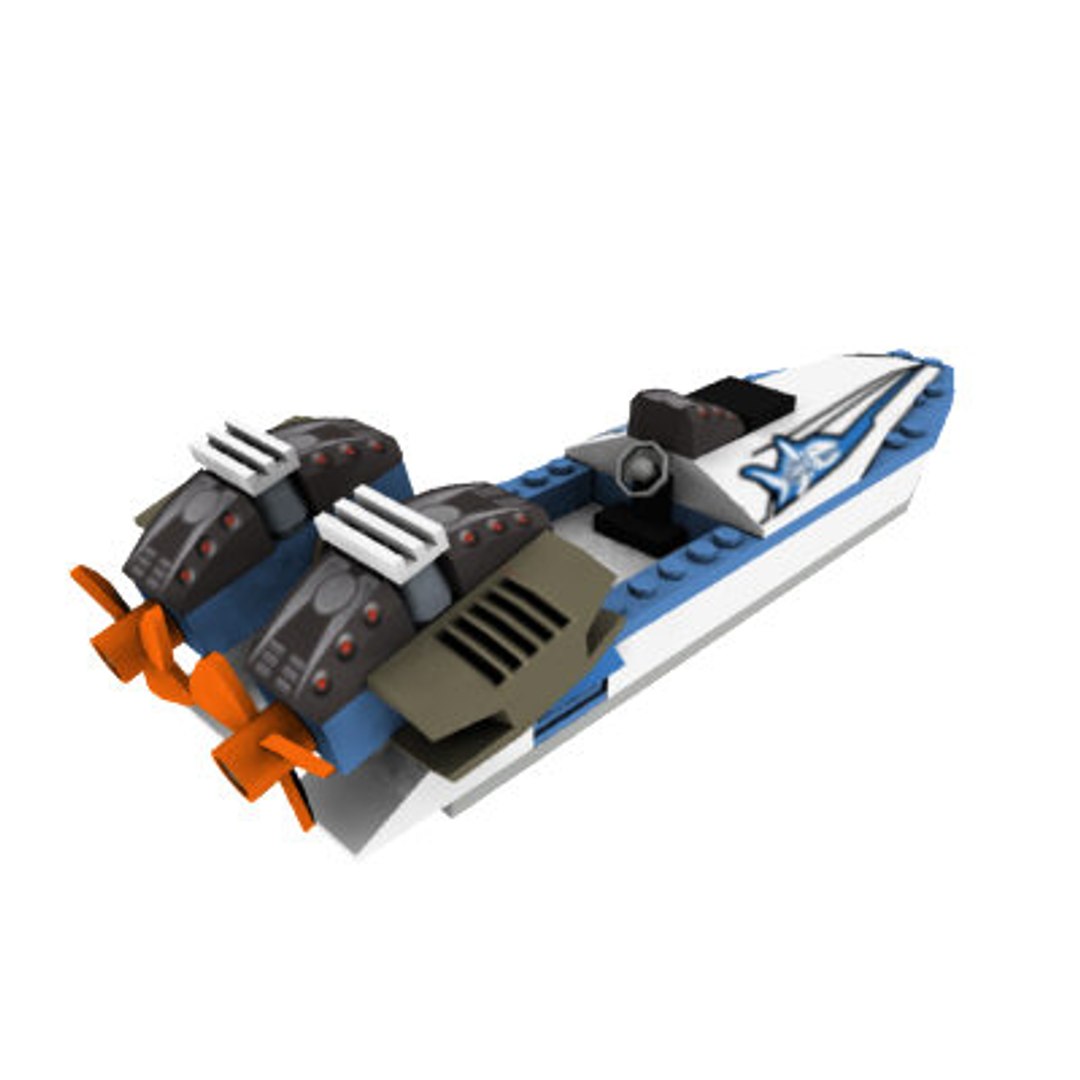 3d Lego Speedboat - Extreme Model