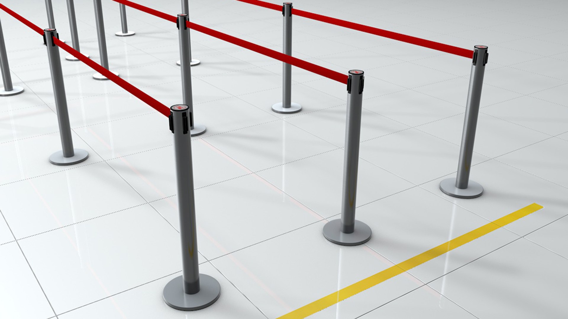 C4d Barrier Pole