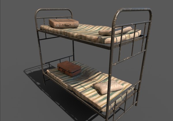 3D Old Rusty And Dirty Crib model - TurboSquid 1796338