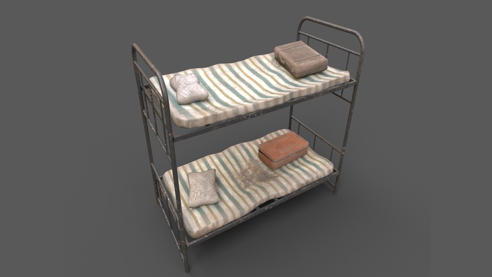 Old Bunk Bed 3D Model - TurboSquid 1668912