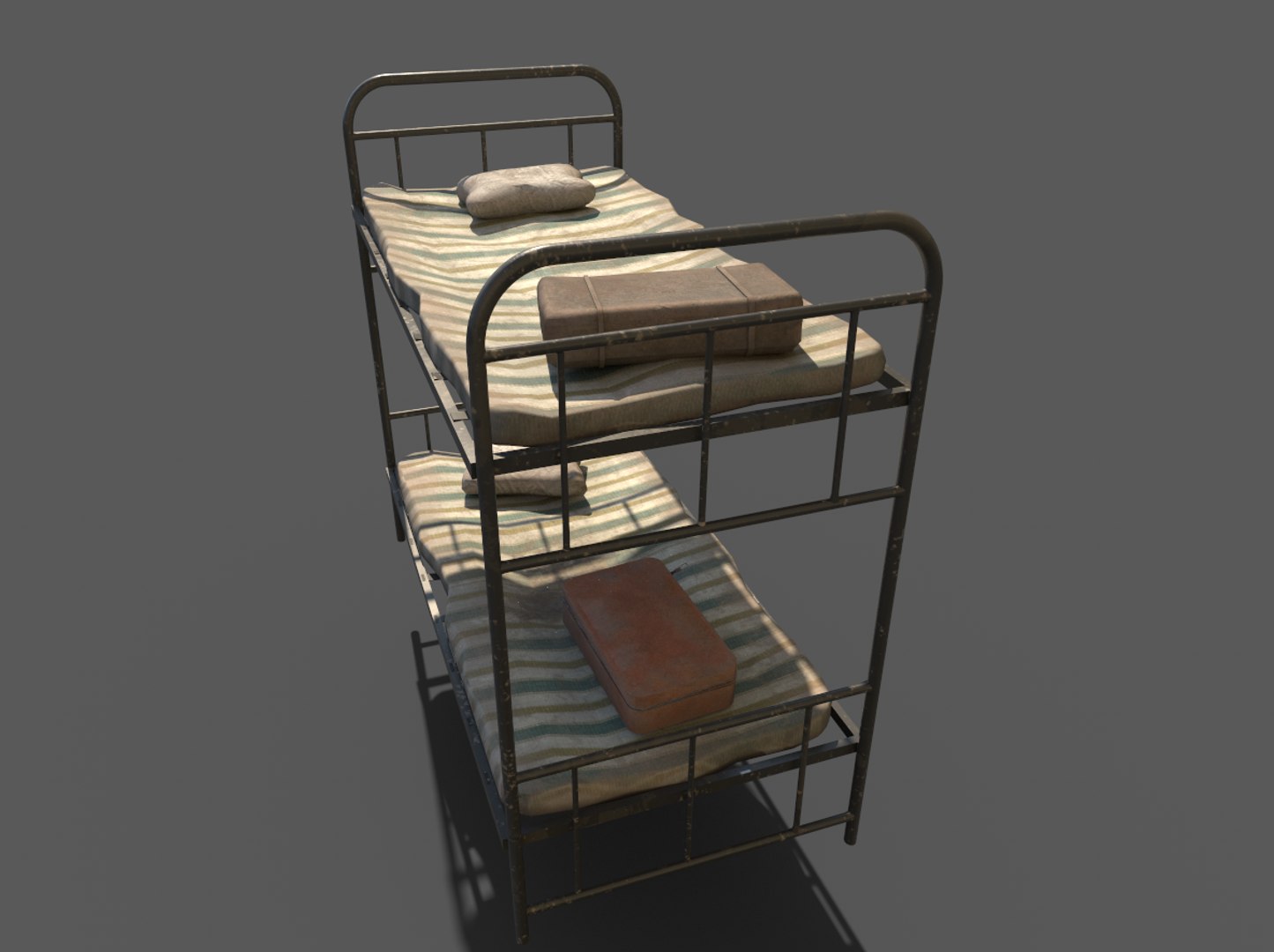 Old Bunk Bed 3D Model - TurboSquid 1668912
