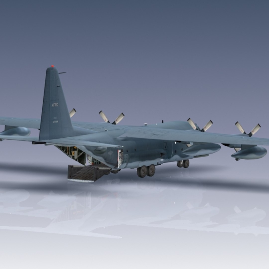 Usaf Mc-130e C-130 Hercules 3d 3ds