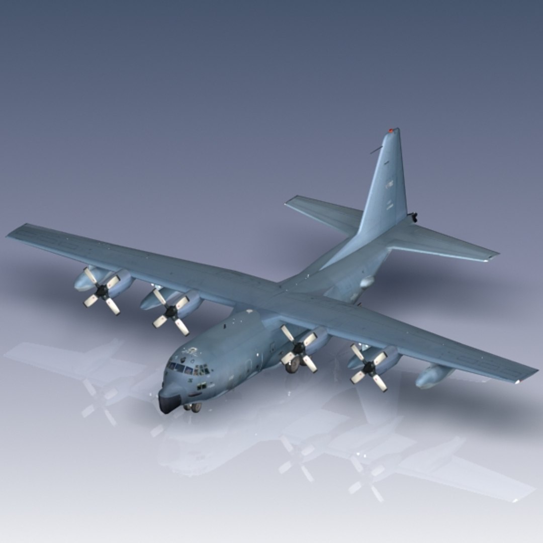 Usaf Mc-130e C-130 Hercules 3d 3ds