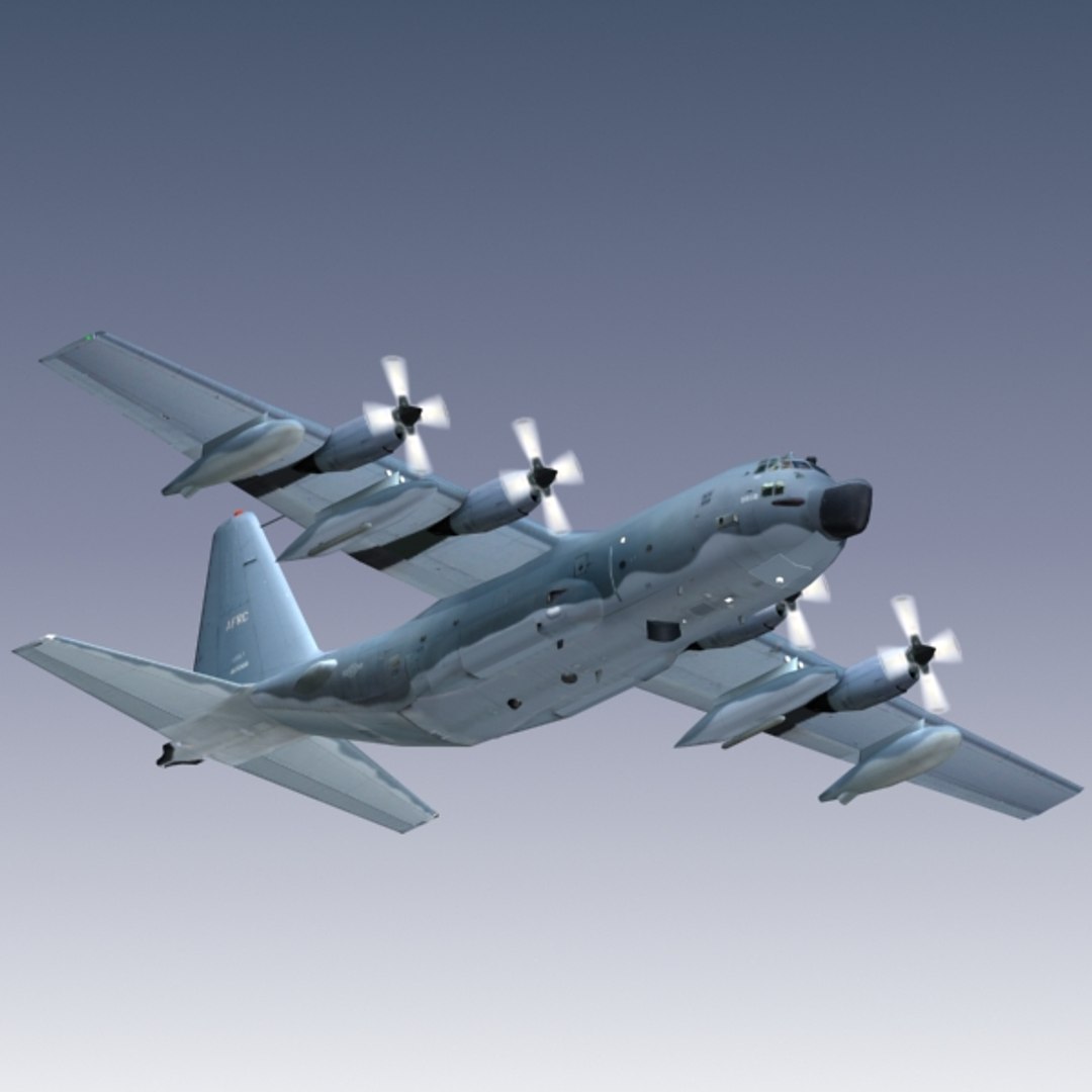 Usaf Mc-130e C-130 Hercules 3d 3ds