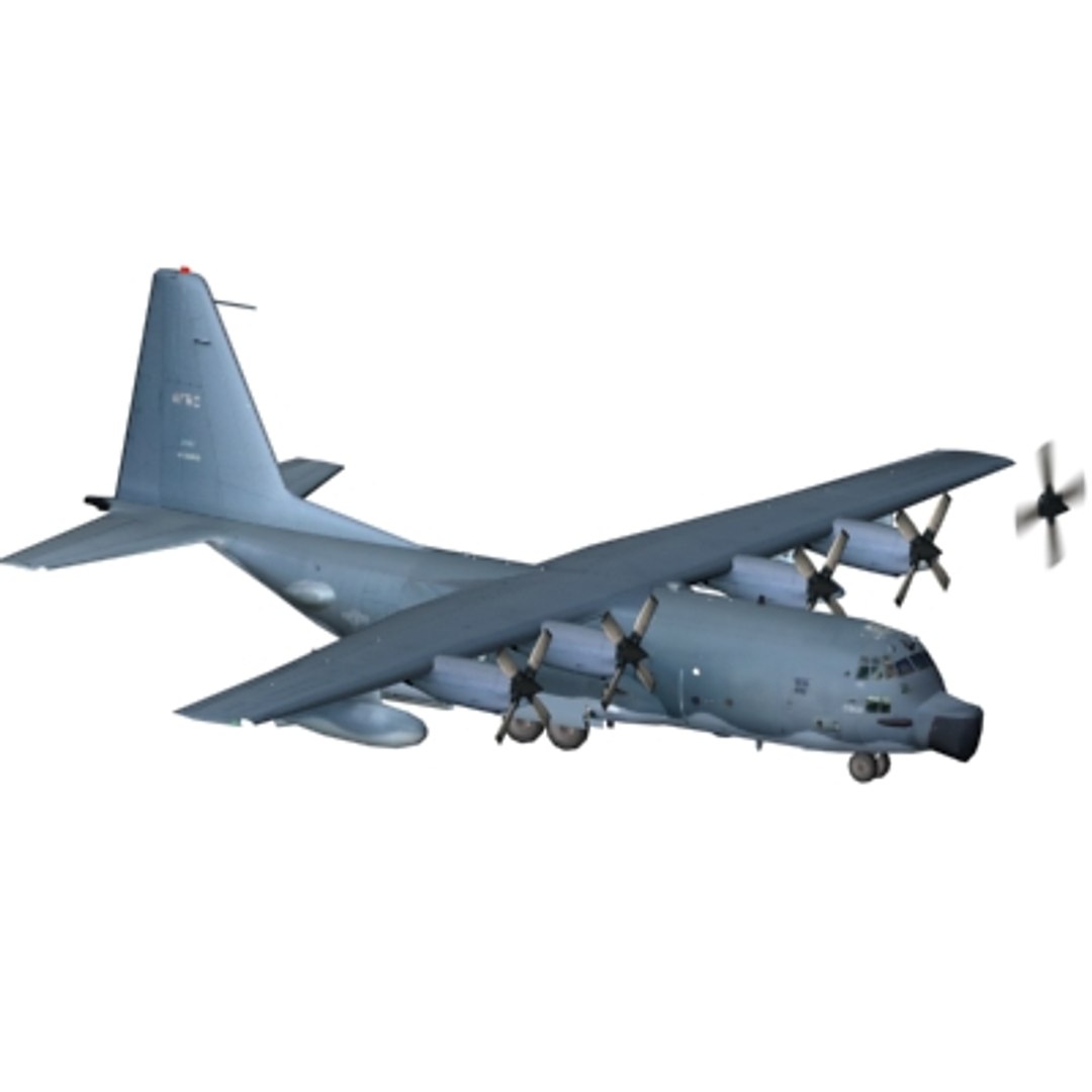 Usaf Mc-130e C-130 Hercules 3d 3ds