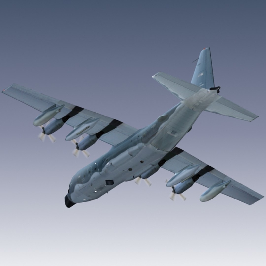 Usaf Mc-130e C-130 Hercules 3d 3ds