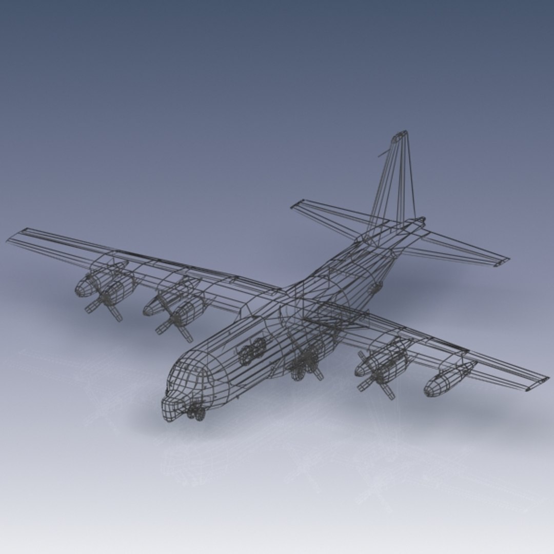 Usaf Mc-130e C-130 Hercules 3d 3ds