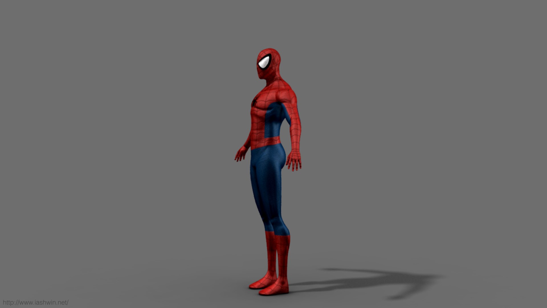 3d Model Of Spider-man Rig Character