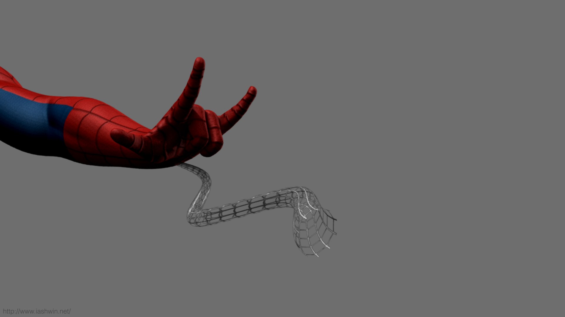 3d Model Of Spider-man Rig Character