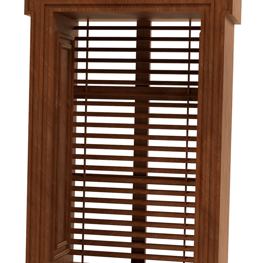 3d Model Wooden Window