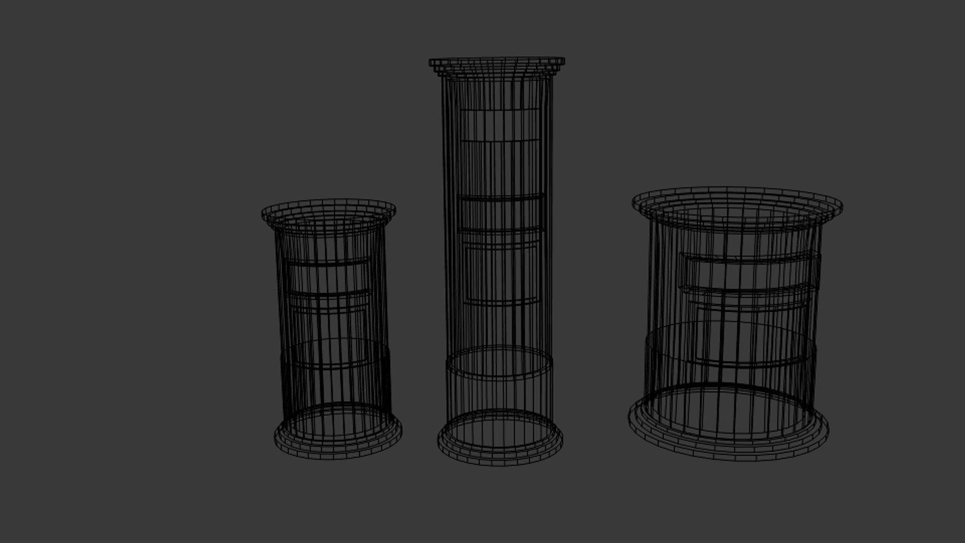 cylinder pack post box 3d obj